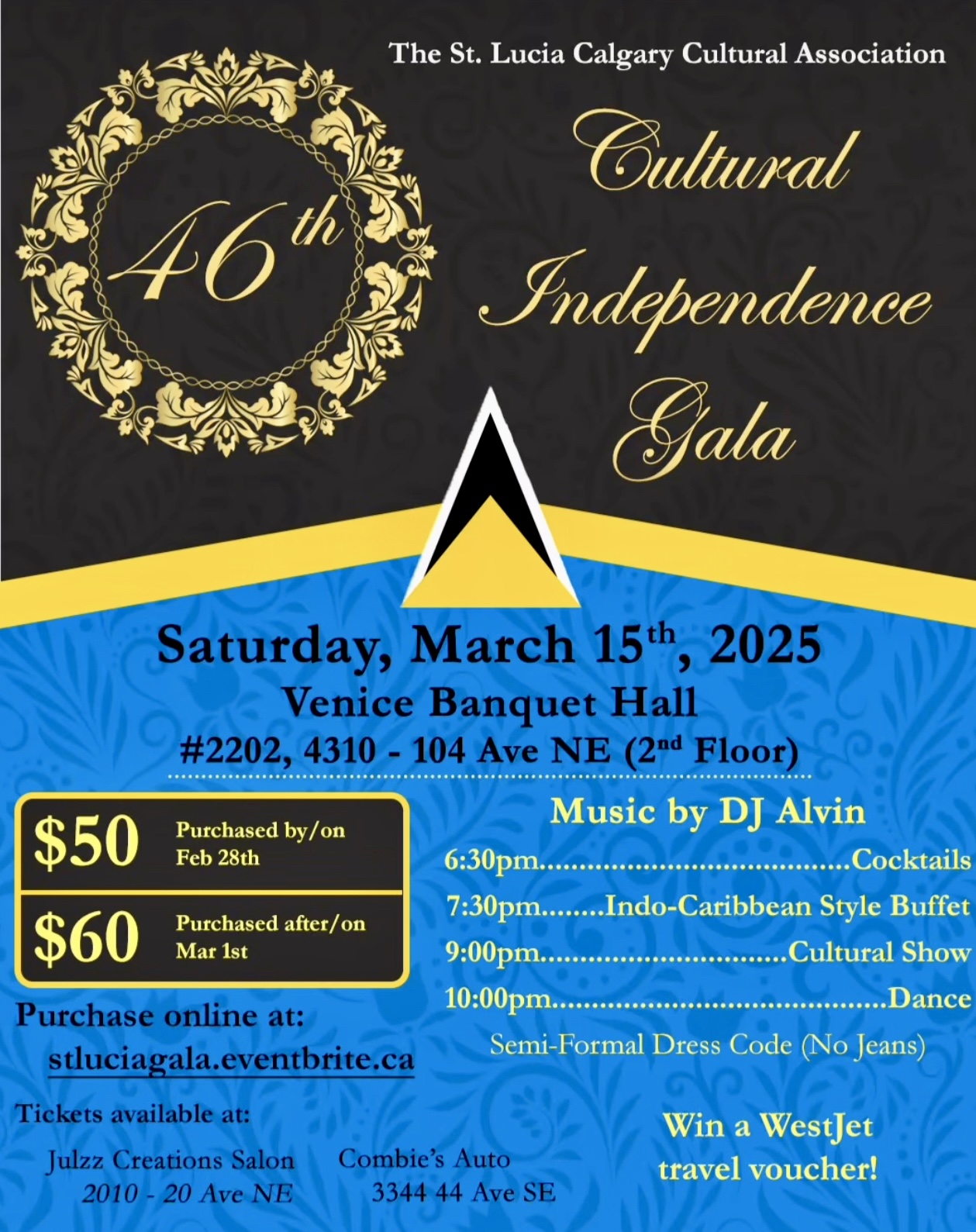 Invitation to Saint Lucia’s “46th Cultural Independence Gala” – Calgary ...